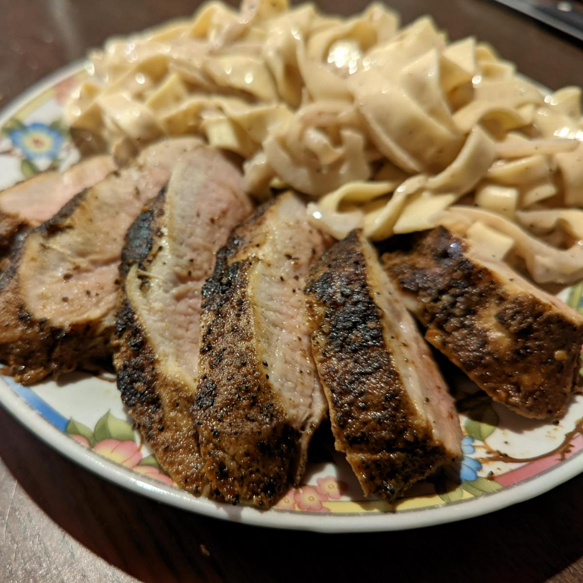 Filet mignon de porc RUB au piment.
