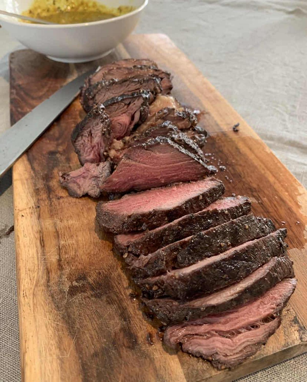 Beef Fillet in Shiraz and Herb Marinade