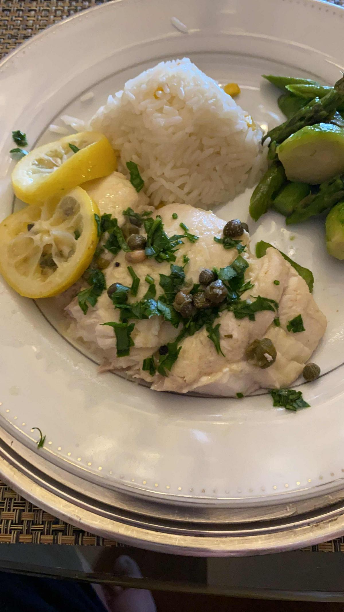 Sous Vid Caper Lemon Sauce Red Snapper