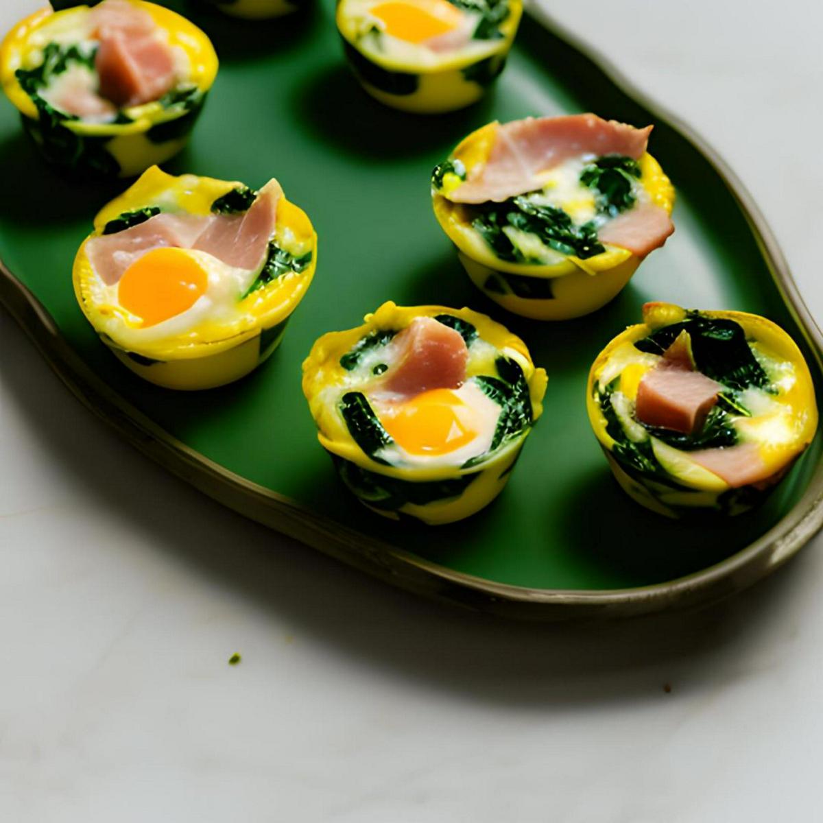 Sous Vide Egg Cups with Ham, Cheddar, and Spinach